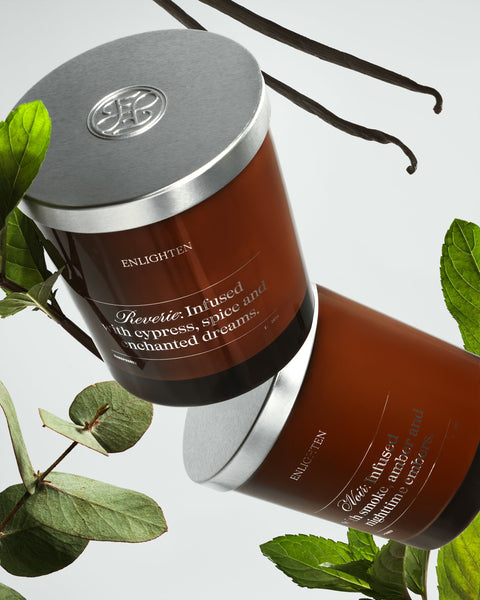 Amber Candles - Amber Glass Candles – ENLIGHTEN CANDLES